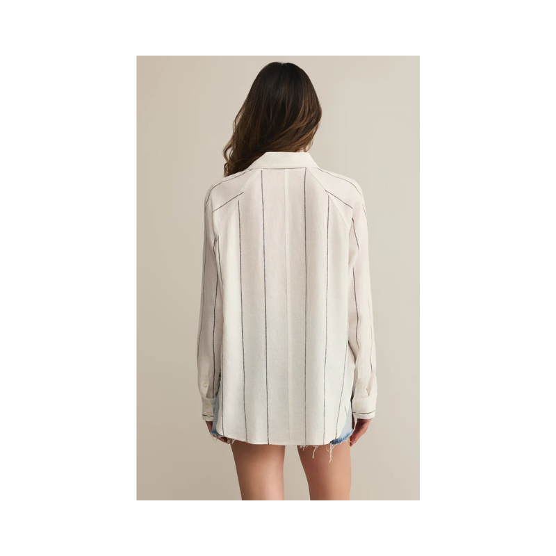 ZS The Perfect Linen Top White – The Art of Home